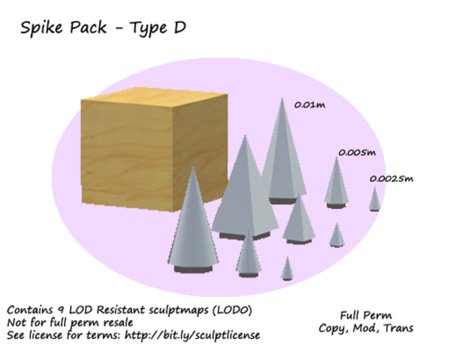 Second Life Marketplace - [RW] Spike Pack [Series 1 - Type A-E] [ Full ...